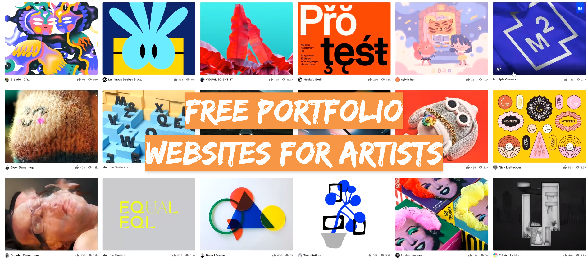 Free Portfolio Websites for Artists - DrawingProfy